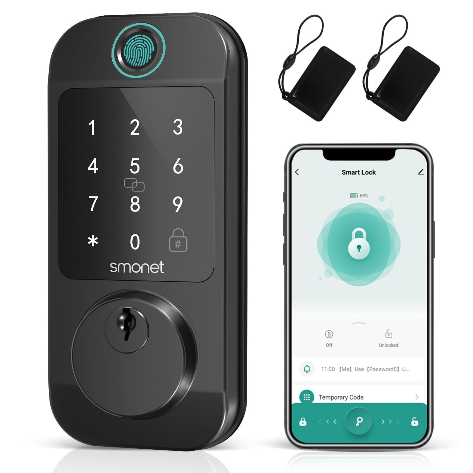 Smart Lock Door Handle Products | Best Electronic Door Lock | Smonet